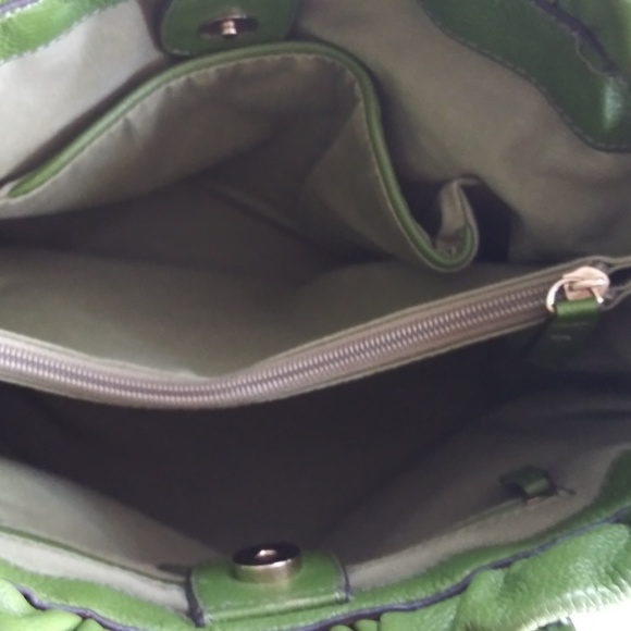 Sondra Roberts | Bags | Sandra Roberts Green Leather Purse | Poshmark